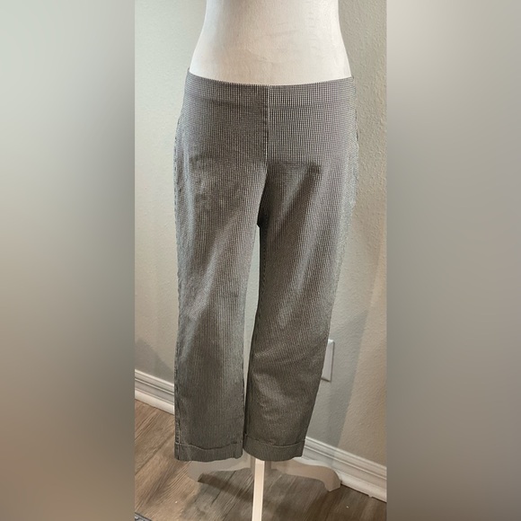 J. Jill | Pants & Jumpsuits | J Jill Black And White Checkered Crop ...